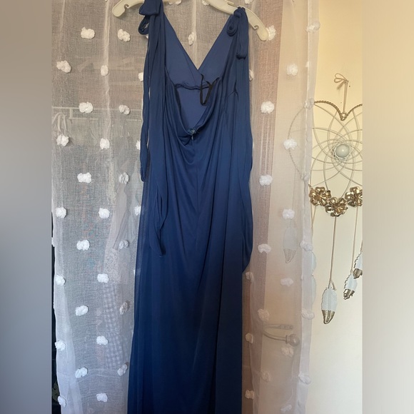 Fiesta | Dresses | Royal Blue Flowy Dress With Bejeweled Accessory ...